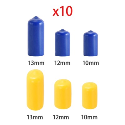 10x Rubber Cue Tip Cover Protector Pool Cue Bottom Protector Caps ...