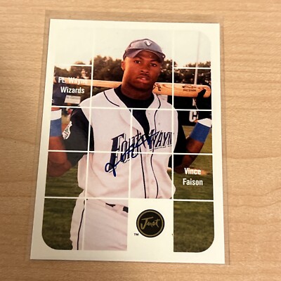 2001 Just Minors Base Auto Vince Faison #BA.70 Signed Autograph Card | eBay