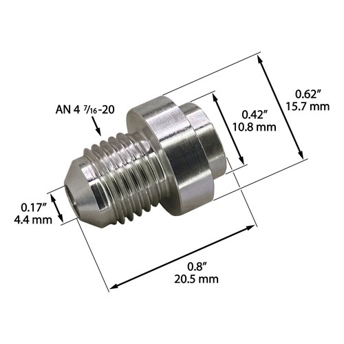 AN3-AN20 Weld On Bung Stainless Steel Male Fuel Tank Fitting Thread ...