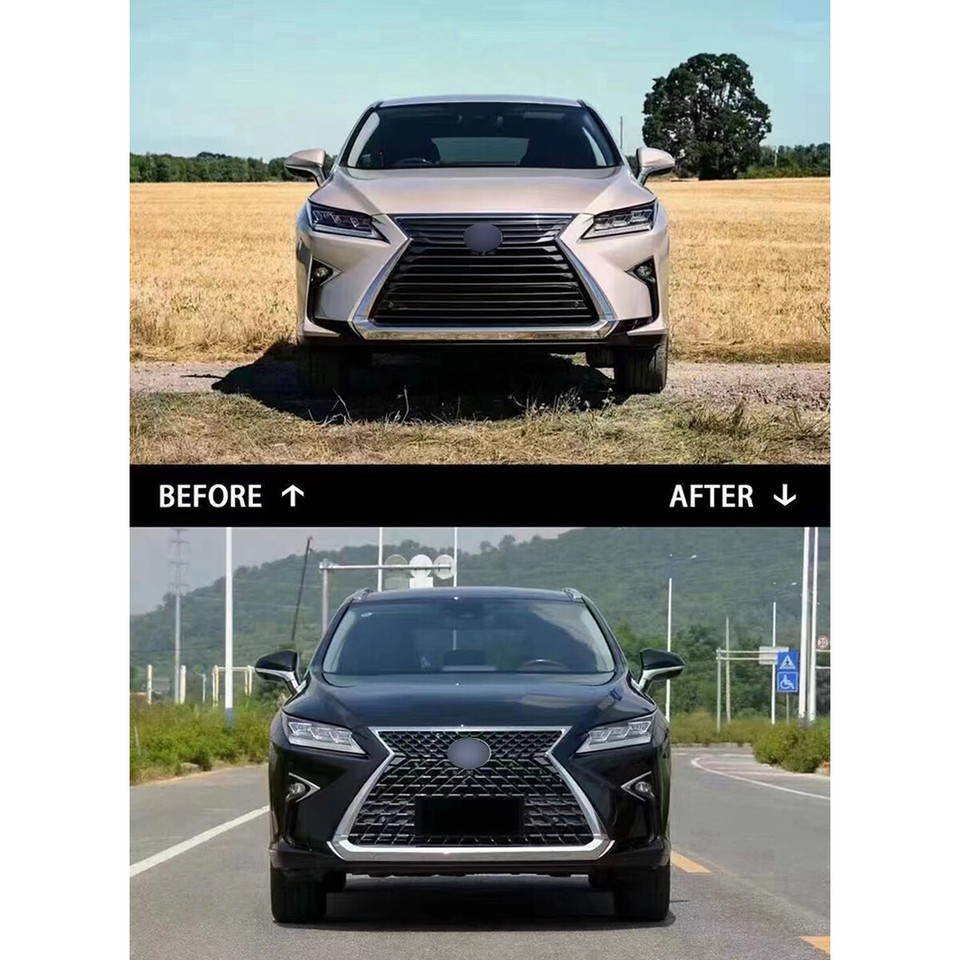 For Lexus RX350 RX450h 2016-2019 Front Bumper Grille Grill w/ Chrome ...