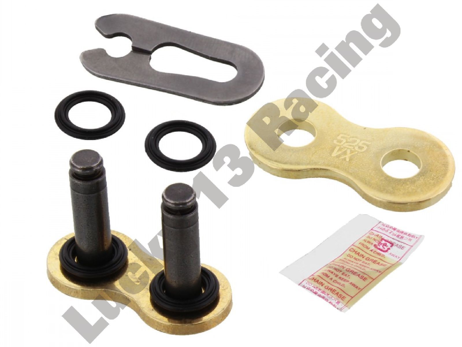 DID split link 525 Chain VX gold X ring spring clip connection ...