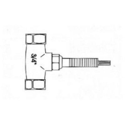 Santec Monza I Collection 3/4" Inlet/Outlet Stop Valve Only SASTOP34-20 ...