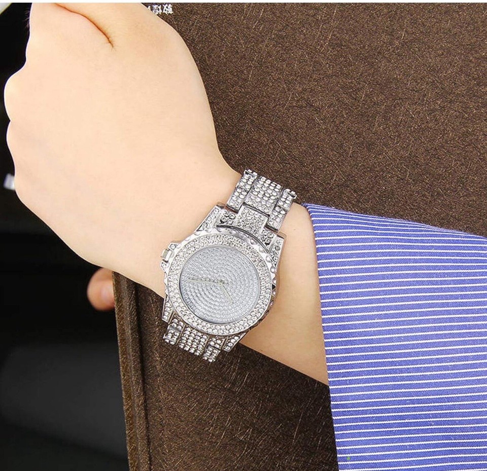 Woman Watch Bling Bling Fashion Jewelry Crystal Rhinestone Ladies Watch ...