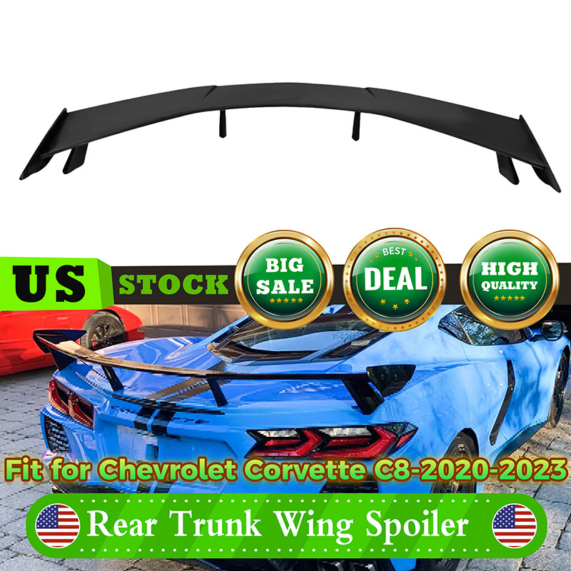 Rear High Wing Spoiler For 2020 2021 2022 23 Corvette C8 Models Gloss ...