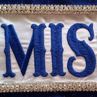 Custom Made Embroidered Luxury Rhinestone Pageant Sash | eBay