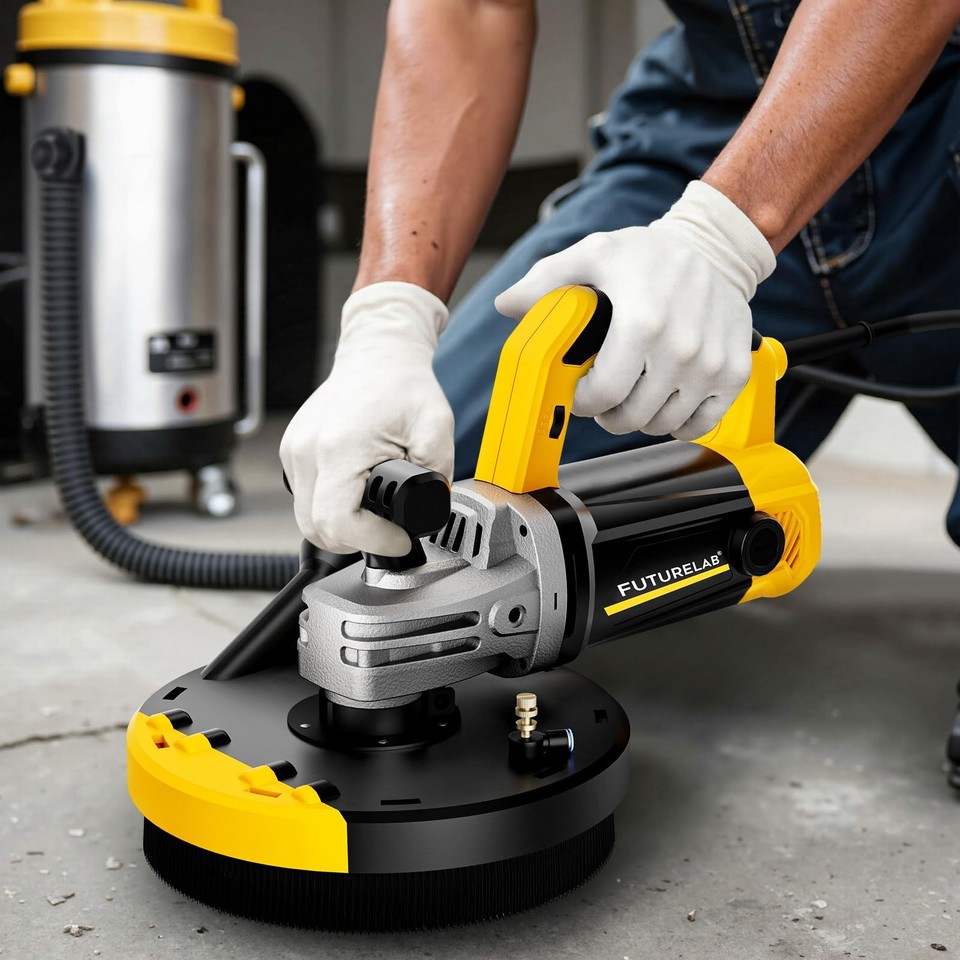 ® 7” 7-Inch Concrete Surface Grinder，Angle Grinder Kit with Dust Shroud ...