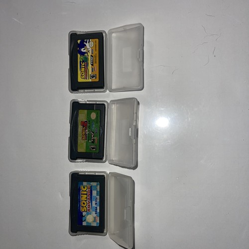 Sonic Advance 1, 2, & 3 Trilogy THQ/SEGA ☆☆ Authentic Nintendo Game Boy ...
