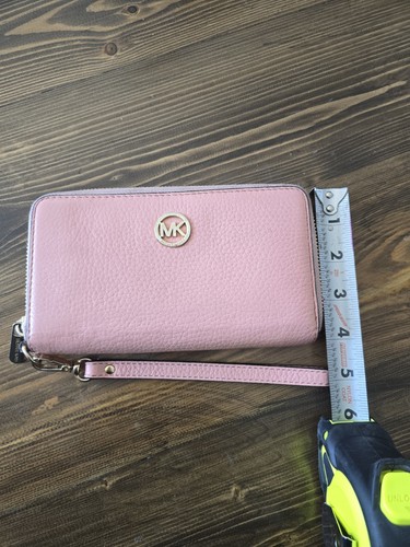 Michael Kors Wristlet Wallet Pink 7x4 | eBay