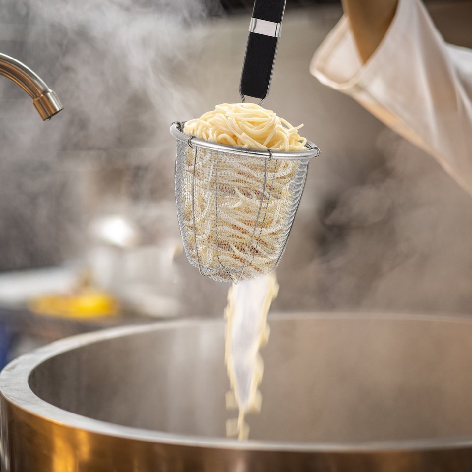 Noodle Cooking Basket Straining Noodles Pasta Wire Strainer Sifter ...