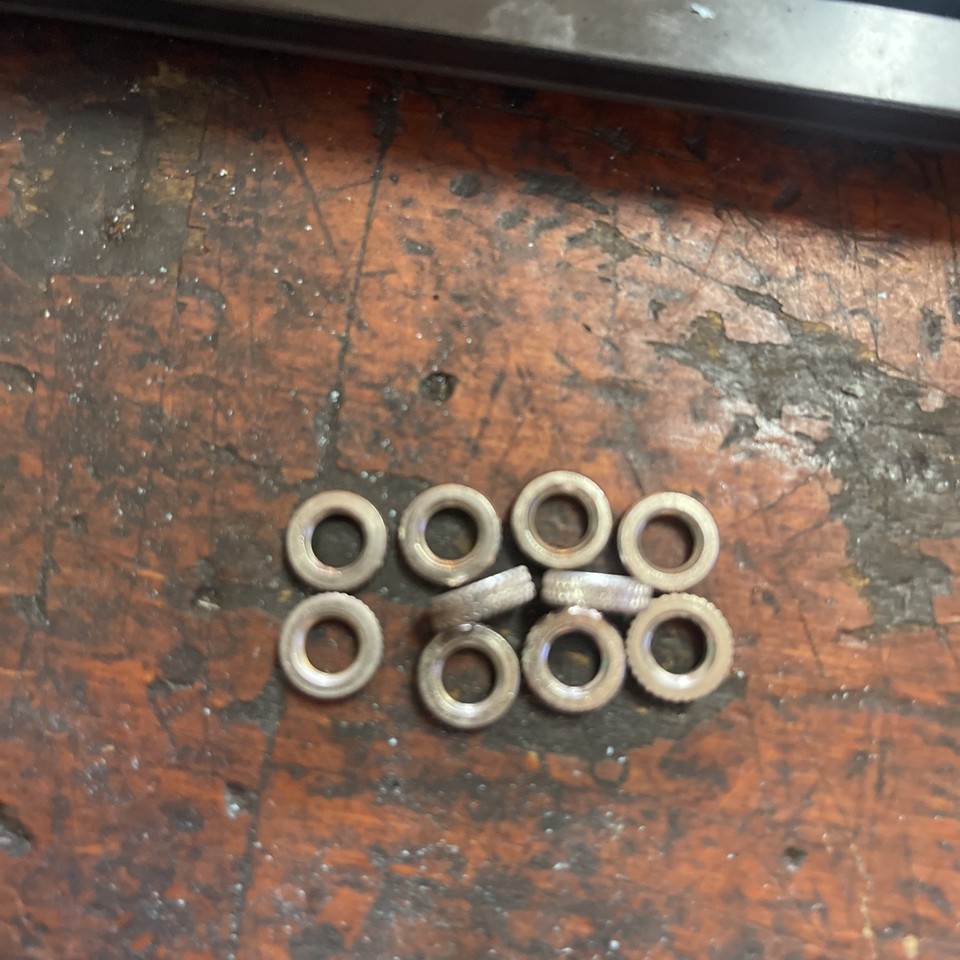 BRAND NEW 10Pcs Presta Valve Core Lock Ring Nut Presta Valve Cylinder ...