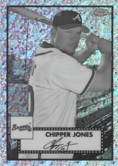 2021 Topps Chrome Platinum Anniversary - Chipper Jones #680 Black ...