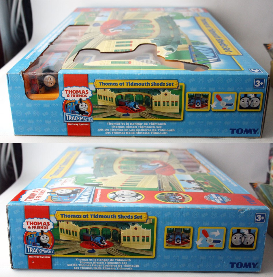 THOMAS & FRIENDS TRACKMASTER THOMAS AT TIDMOUTH SHEDS SET TOMY HIT 2007 ...