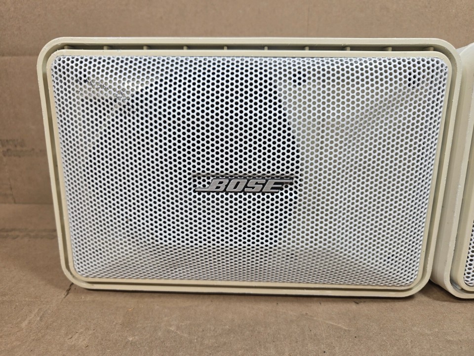 Bose Model 101 Music Monitor Pair Indoor/Outdoor White Speakers ...
