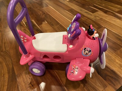 KIDDIELAND DISNEY MINNIE MOUSE RIDE-ON MUSICAL LIGHTED ACTIVITY PLANE ...
