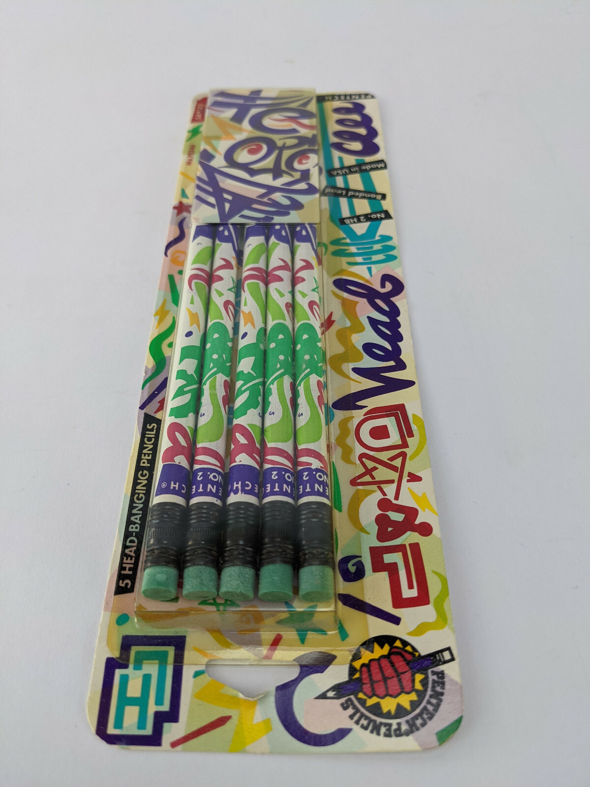 Pentech Pencils Vintage (1993) Lead Cool Art Heavy Metal 5 Head-Banging ...