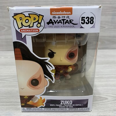 Funko Pop Avatar The Last Airbender Zuko Nickelodeon Vinyl Figure #538 ...