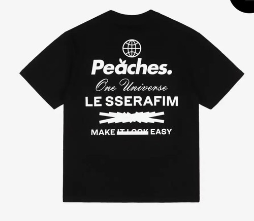 [le sserafim x Peaches] Staple Short Sleeve - L is for sale. | eBay