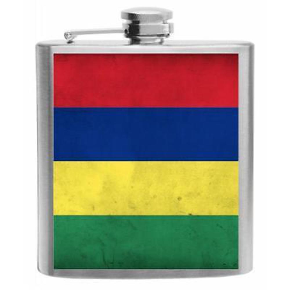 Mauritius Flag Stainless Steel Hip Flask 6oz | eBay