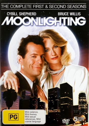 Moonlighting - Complete Seasons 1 & 2 DVD 5-Disc Bruce Willis, Cybill ...
