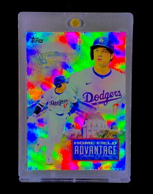 SHOHEI OHTANI DOWNTOWN LIKE HOLLYWOOD SIGN TOPPS SERIES 1 HOLO SSP RARE ...