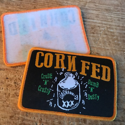 CORN FED IRON ON PATCH- ROCKABILLY, COUNTRY BOP, HILLBILLY,DAGNABBIT | eBay