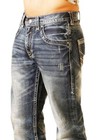 B. Tuff Western Denim Jeans Mens Torque Bootcut Rlx Dark Wash MTRQUE | eBay