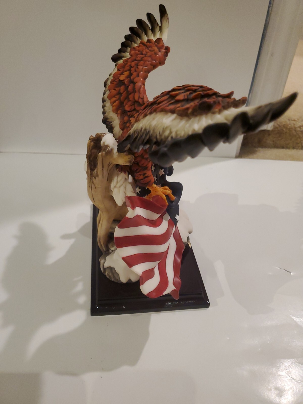 De Capoli Collection Bald Eagle With American Flag 9.5 In | eBay