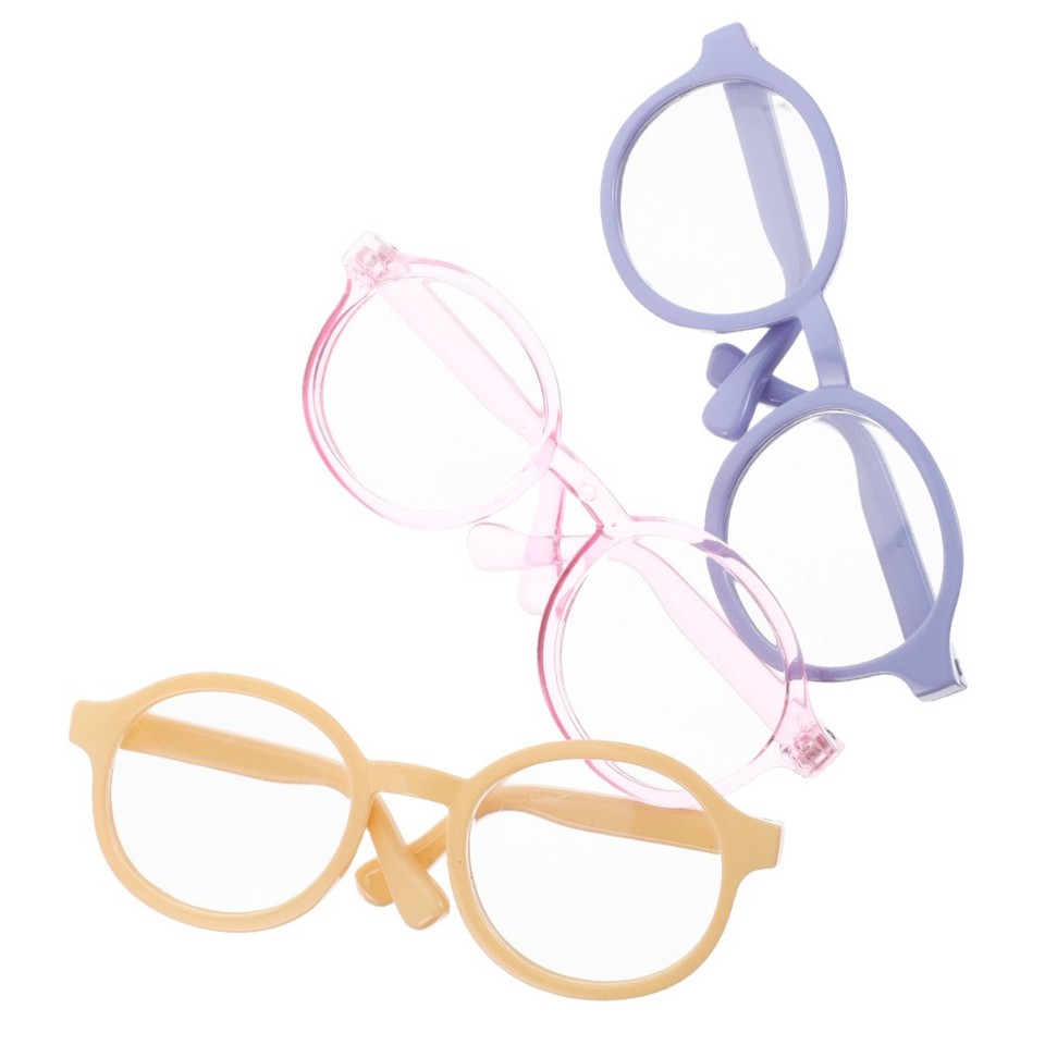 3 Pcs Doll Dress up Eyeglasses Decor Props Dolls Crafts Supplies | eBay ...