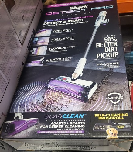 Shark Detect Pro Auto-Empty Bagless Cordless HEPA Filter Stick Vacuum ...