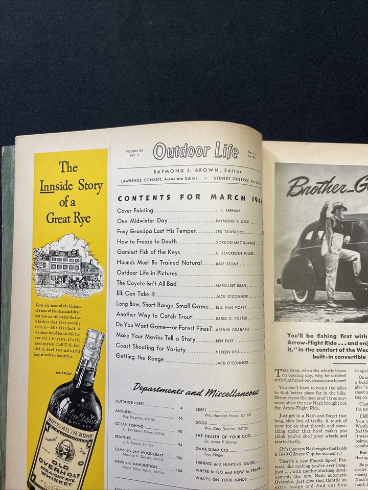 Outdoor Life Magazine March 1940 Florida Keys Fishing - Bow Hunting ...