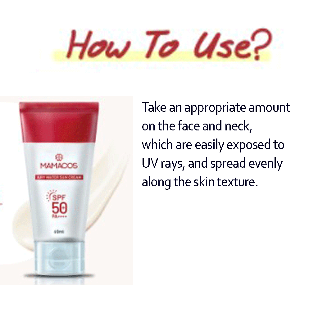 MAMACOS Airi Water Sun Cream 60ml - SPF50+ PA++++ No Glare, No ...