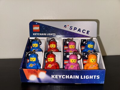 Lego Space Minifigure Spaceman LED LITE Keychain NEW Blue Red Pink ...