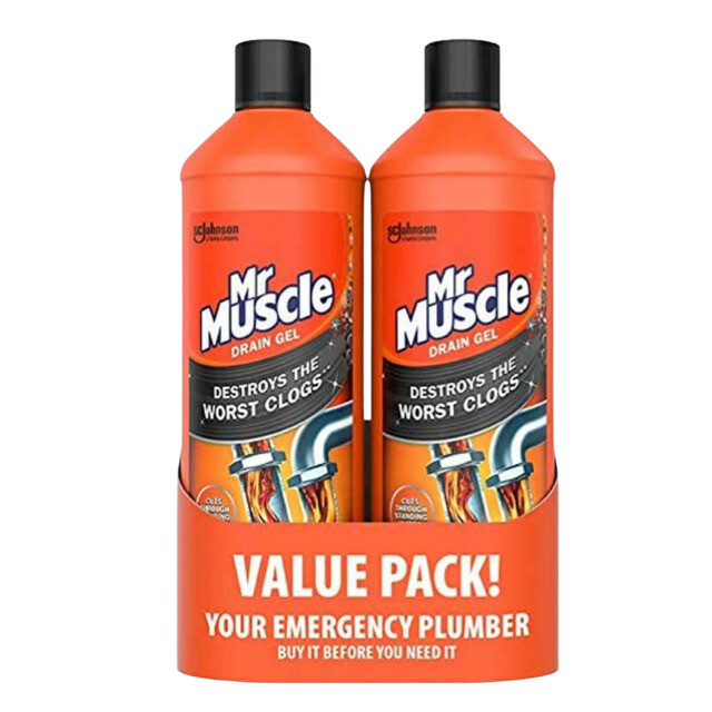 Mr Muscle Max Gel Drain Unblocker - 2 x 1 L for sale online | eBay UK