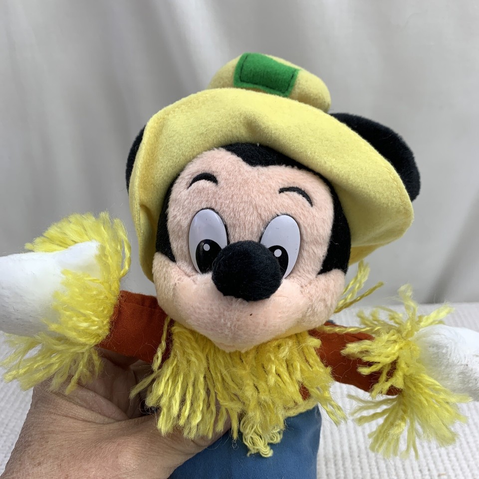 Walt Disney World Scarecrow Mickey 9 Inch Plush | eBay