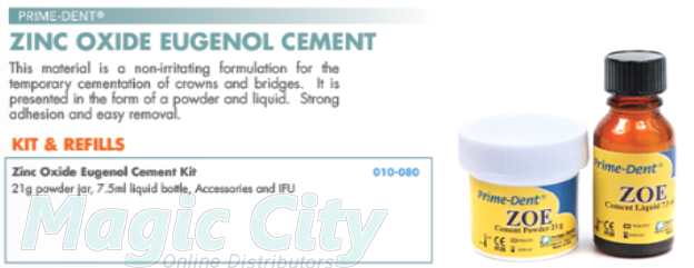Prime-Dent Dental Zinc Oxide Eugenol ZOE Cement #010-080 | eBay