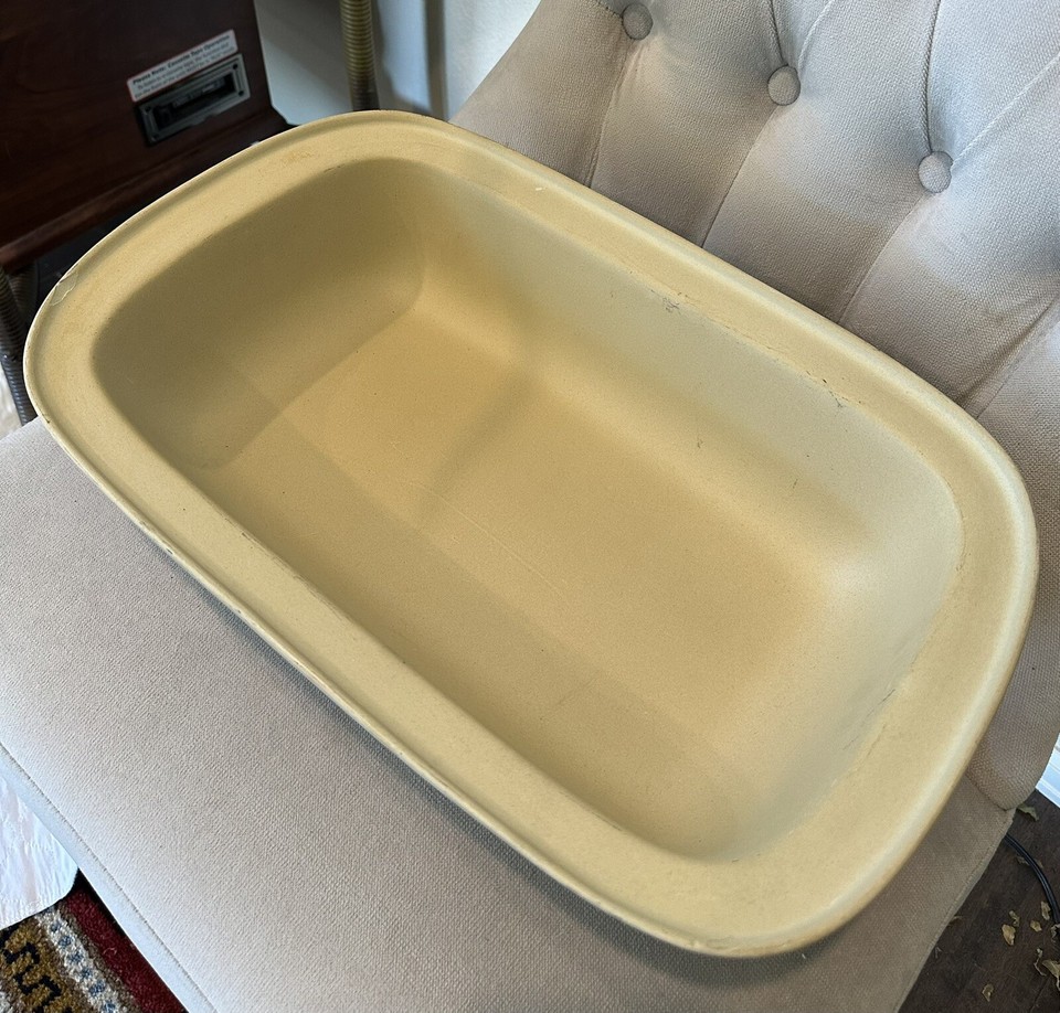 PAMPERED CHEF STONEWARE LARGE DEEP CASSEROLE BAKING DISH 17" x 11" x 4 ...