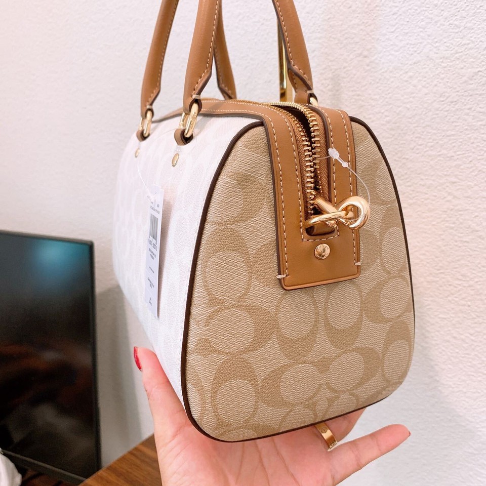 NWT Coach Rowan Satchel In Signature Canvas 2025 CV961/CV962/cw376 | eBay