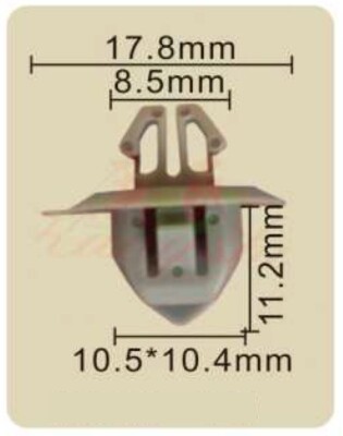 50 PCs Fits Toyota (Celica, Corolla, Hilux) Lining Clip Grey (75392 ...