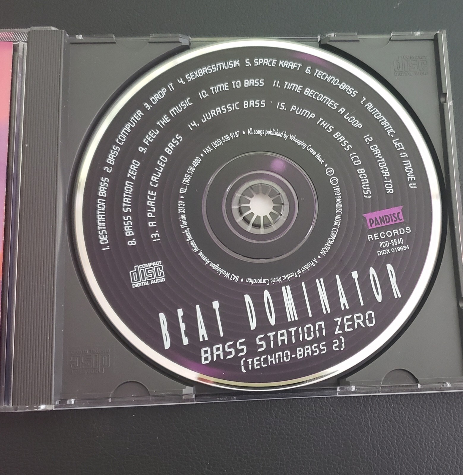 Bass Station Zero by Beat Dominator (CD, Oct-1993, Pandisc Records) for ...