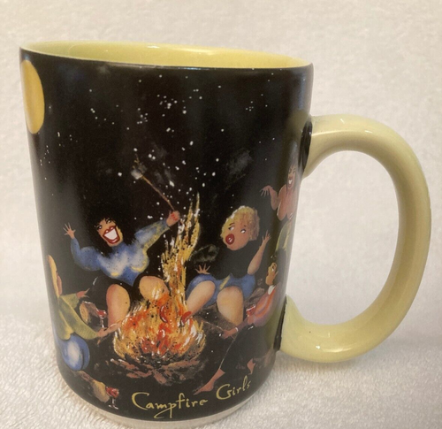 Vtg WILD But Tasteful WOMEN MUG Coffee Tea Cup Campfire Girls Retro ...