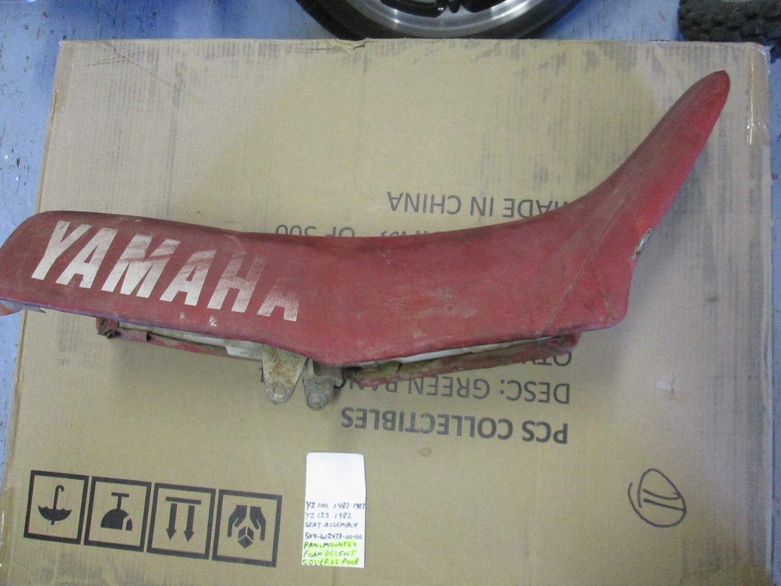 Yamaha 1982 YZ125J / 1982 - 1983 YZ100J / K seat , 5X4-W2473-00-00 | eBay