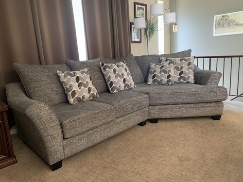 Sofa Couch sectional "Cuddler" snuggle up or get cozy. Stanton Branded ...