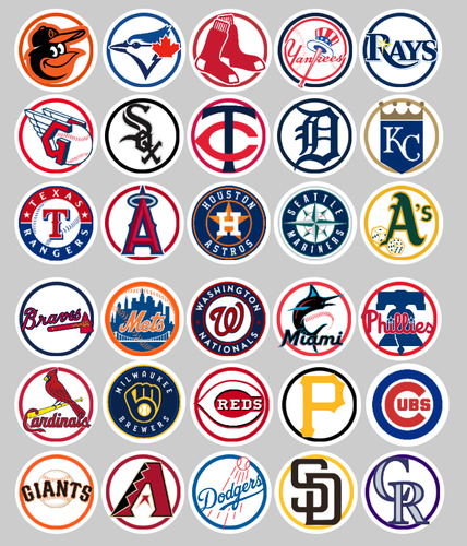 Handcrafted Baseball Team Magnets 2" FULL SET/ALL 30 TEAMS. For Fan ...
