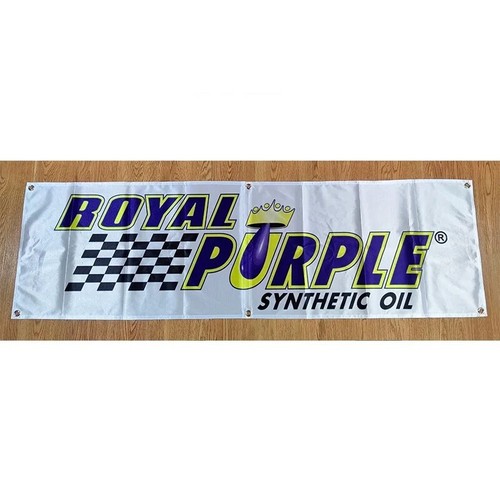 Royal Purple Oil Banner sign flag garage 1.5x5ft | eBay