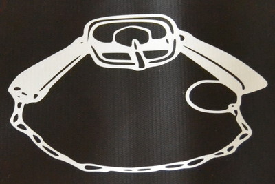 White Vinyl Decal Double Longspring Trap traps trapping 4X6 # 105 | eBay