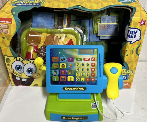 Rare NICKELODEON SPONGEBOB SQUAREPANTS KRUSTY KRAB CASH REGISTER ...