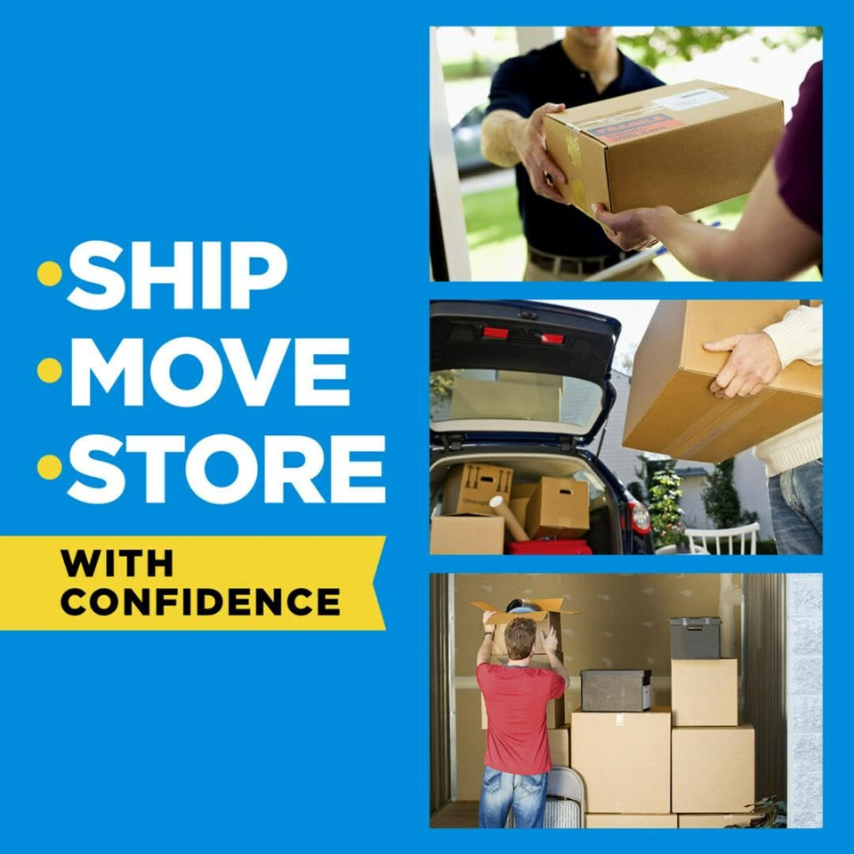 Heavy Duty Shipping and Moving Packing Tape, Clear, Packing and Moving ...