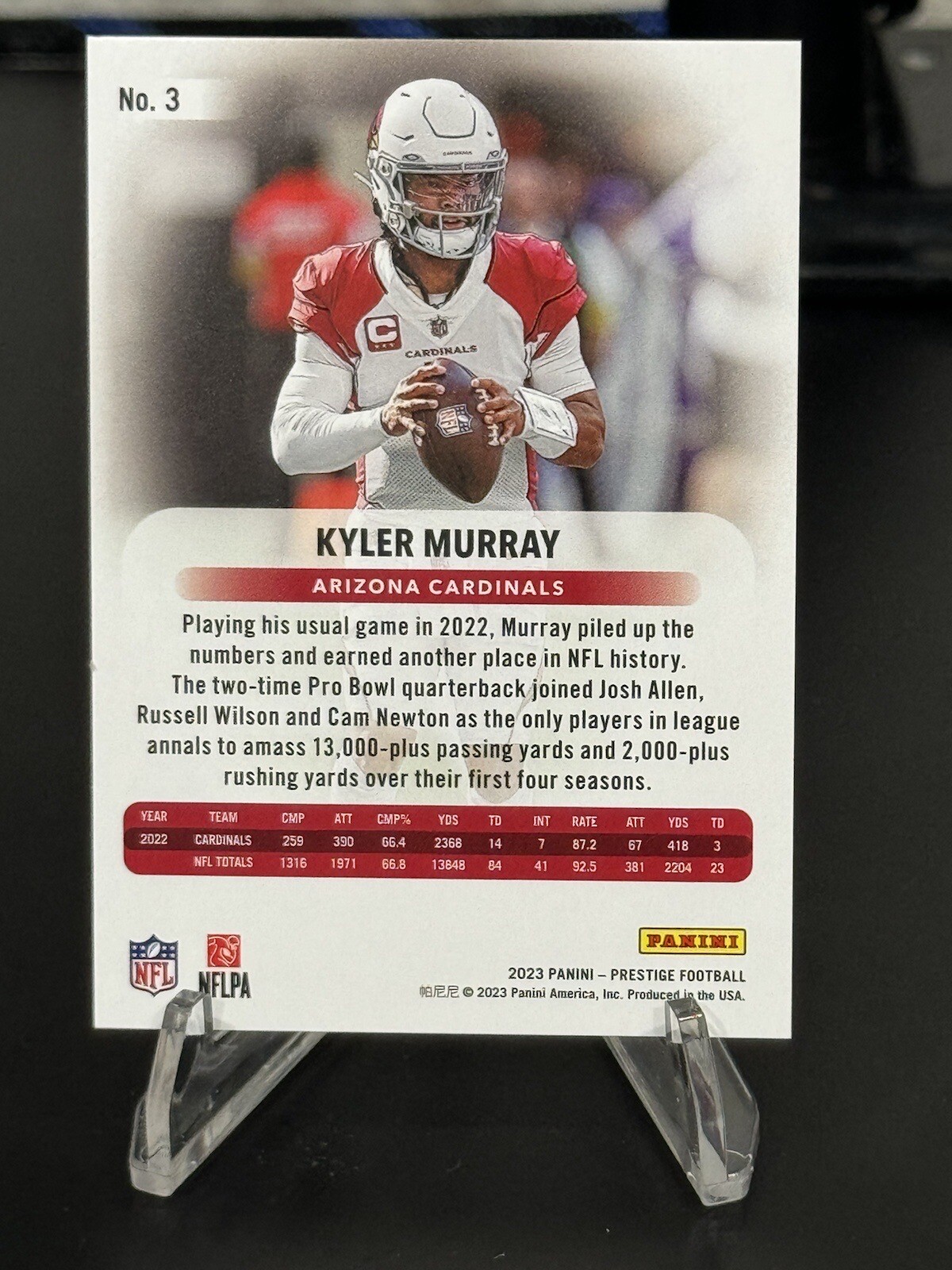 2023 Kyler Murray prestige red xtra points /599 color match | eBay