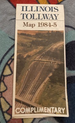Illinois Tollway Map 1984 1985 | eBay