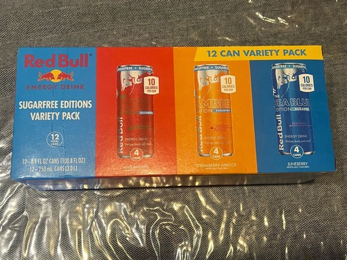 Red Bull Energy Drink Sugarfree Editions Variety Pack 12 Total Cans | eBay